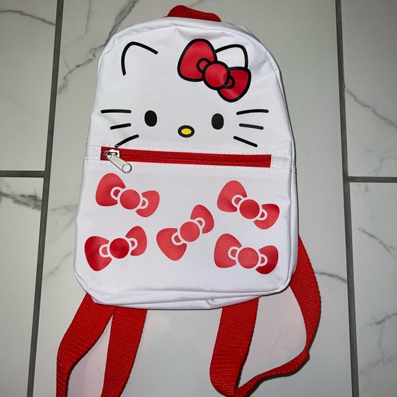Hello Kitty | Bags | Hello Kitty White And Red Mini Backpack New | Poshmark